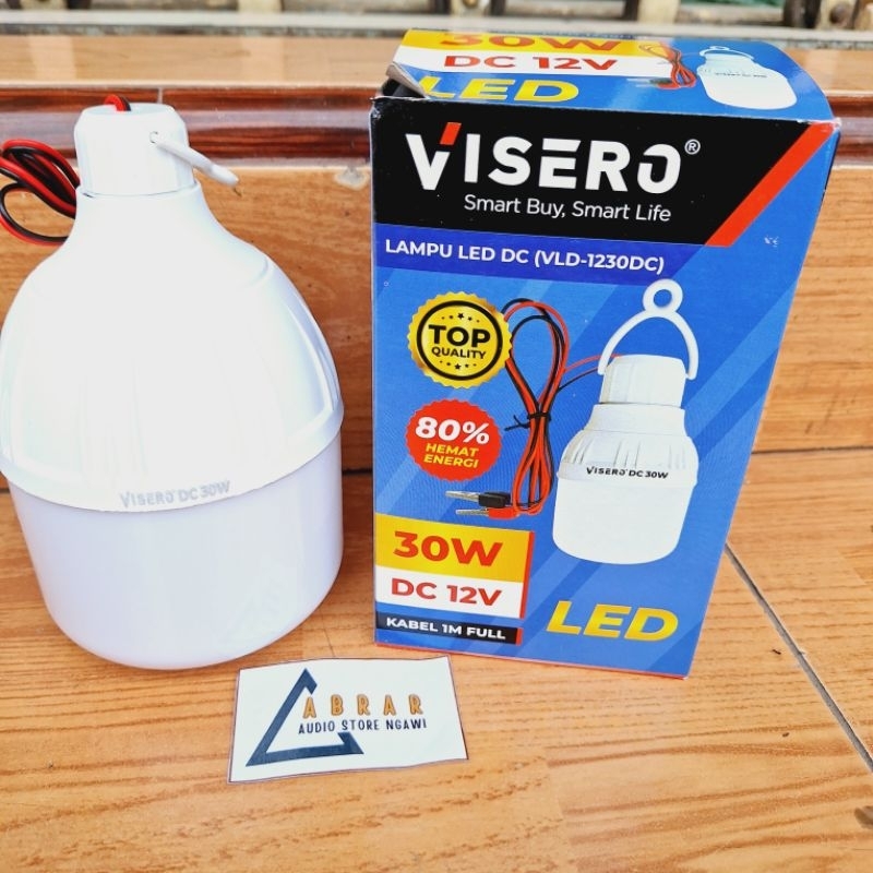 Jual Lampu Bohlam LED DC12V 30Watt VISERO Lampu Aki 30 Watt | Shopee Indonesia