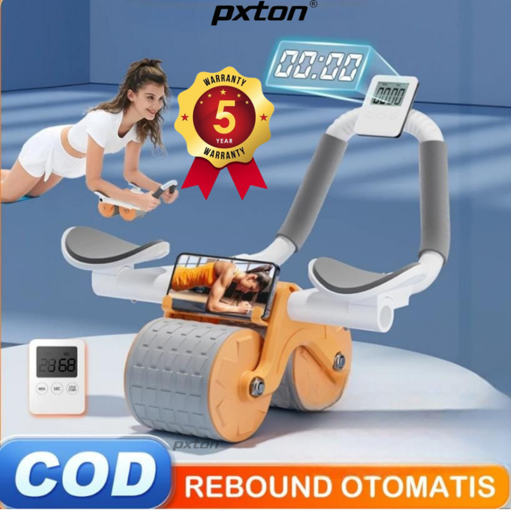 Jual Ab Wheel Ab Roller Wheels Plank Trainer 2in1 Abdominal Core Roller ...