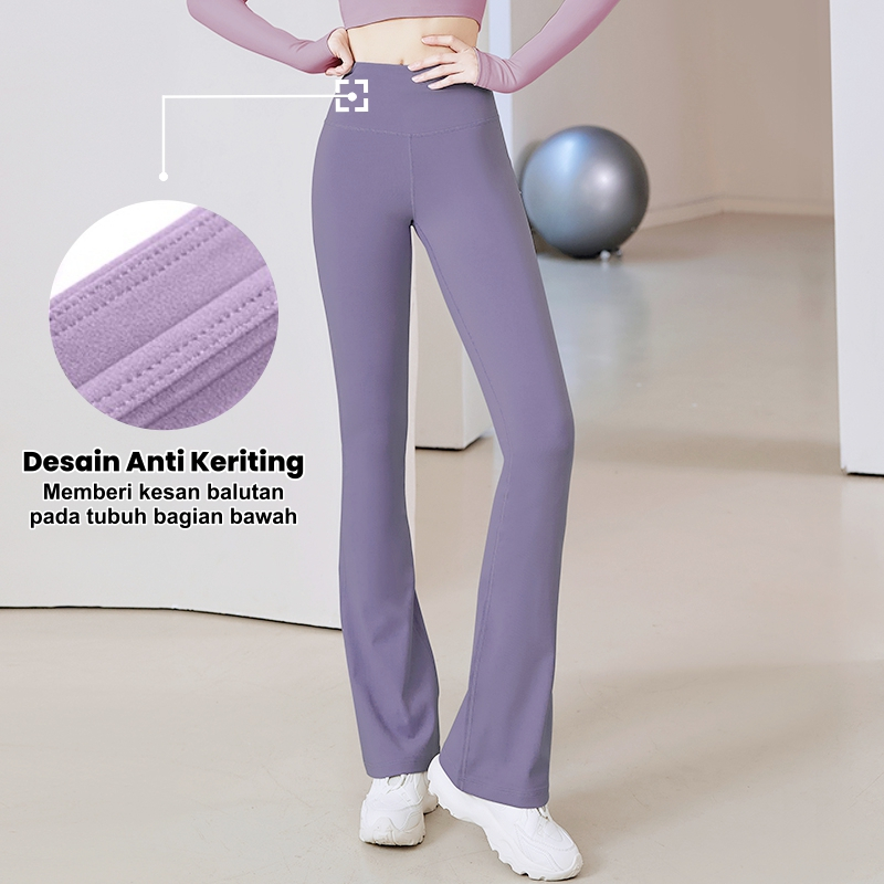 Jual Celana Legging Cutbray Olahraga Wanita Senam Yoga Pilates Lari ...