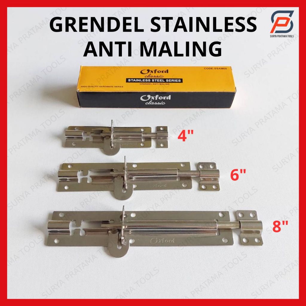 Jual Grendel Anti Maling 4" 6" 8" Inch Gerendel Slot Selot Pintu Gudang ...