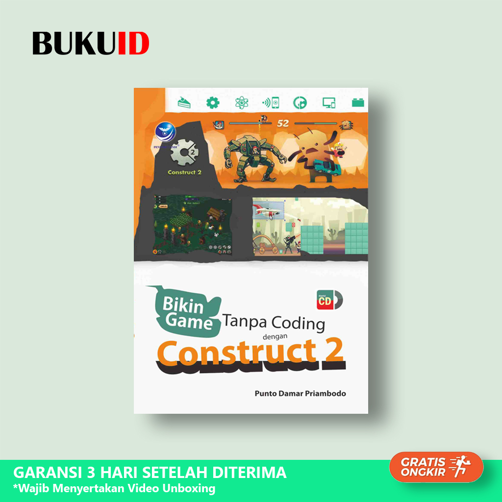 Jual Buku Bikin Game Tanpa Coding Dengan Construct 2 + cd - Original | Shopee Indonesia