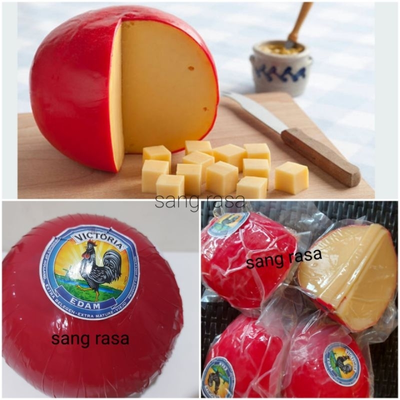 Jual keju edam victoria 300 gram.holland | Shopee Indonesia