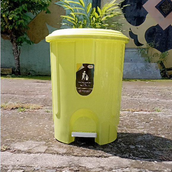 Jual Tempat Sampah Injak 22L Silver Warna / Tong Sampah Outdoor ...