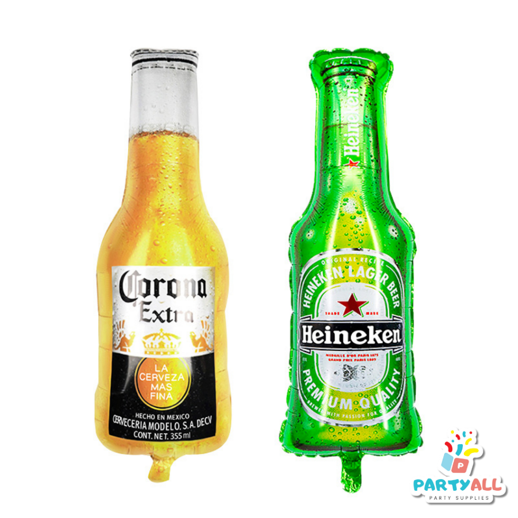 Jual Balon Foil Botol Bir / Beer Heineken & Corona Ukuran Jumbo (91 cm ...