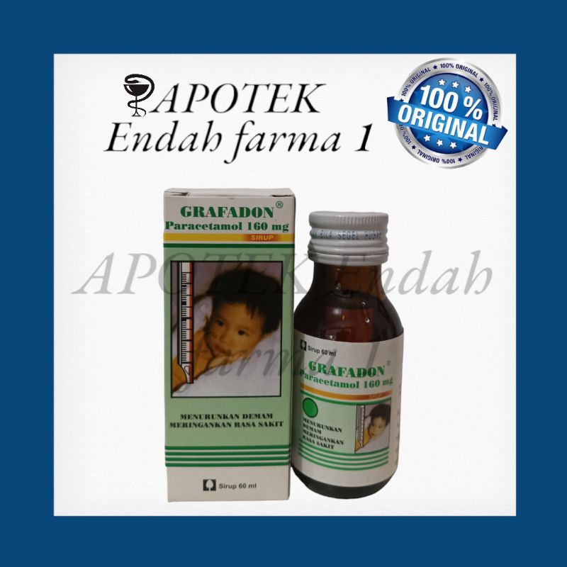 Jual GRAFADON SYRUP 60ML obat demam dan nyeri | Shopee Indonesia