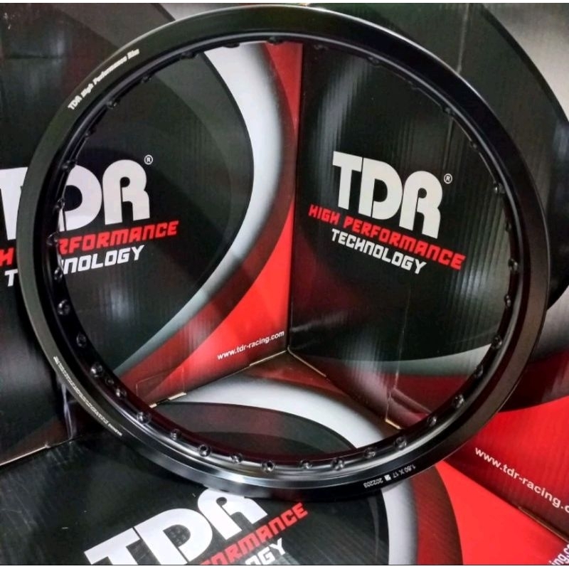 Jual Velg tdr w shape ring 17 X 160 black hitam | Shopee Indonesia