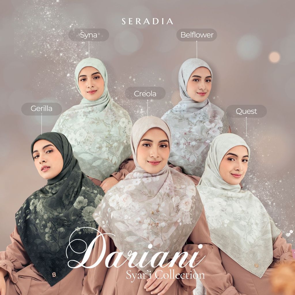 Jual Seradia Hijab Segi Empat Syar'i Dariani | Shopee Indonesia