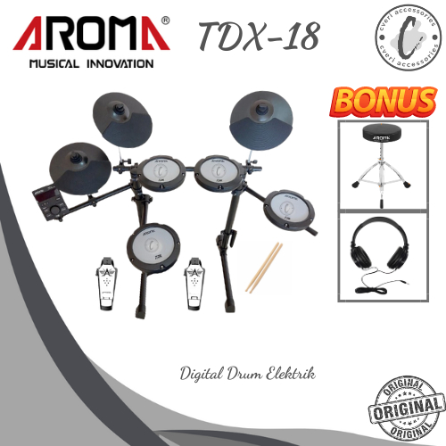 Jual Aroma TDX18 Digital Drum Electric Original TDX-18 Drum Elektrik | Shopee Indonesia