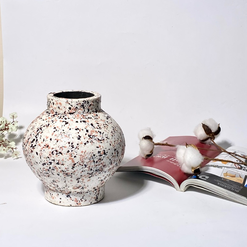 Jual Claythings Sila Vas Bunga Aesthetic Vase Terazo Dekorasi Estetik ...