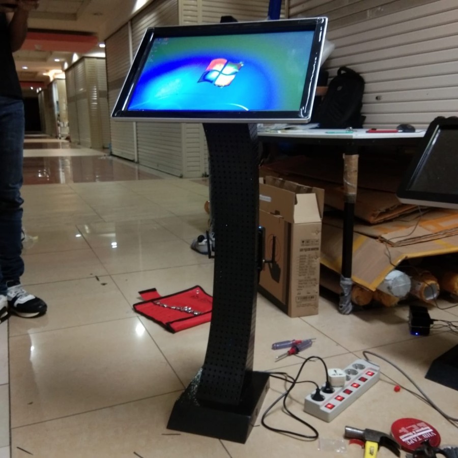 Jual Paket Monitor Touchscreen 19 inch Standing 100 Cm + Mini PC i3 4G ...