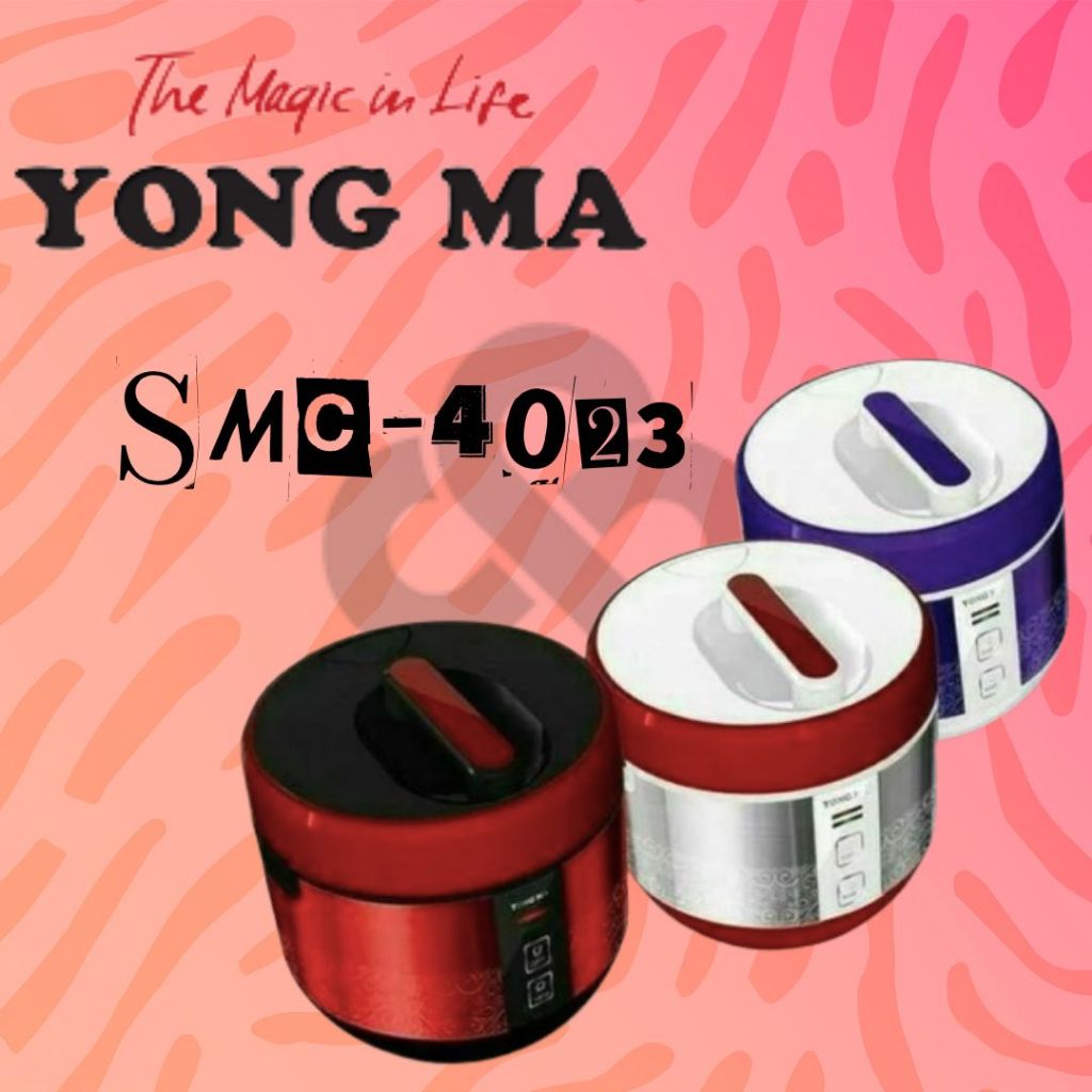 Jual YONG MA SMC4023 SMC 4023 Magic Com 2 Liter Gold Iron Wing | Shopee Indonesia