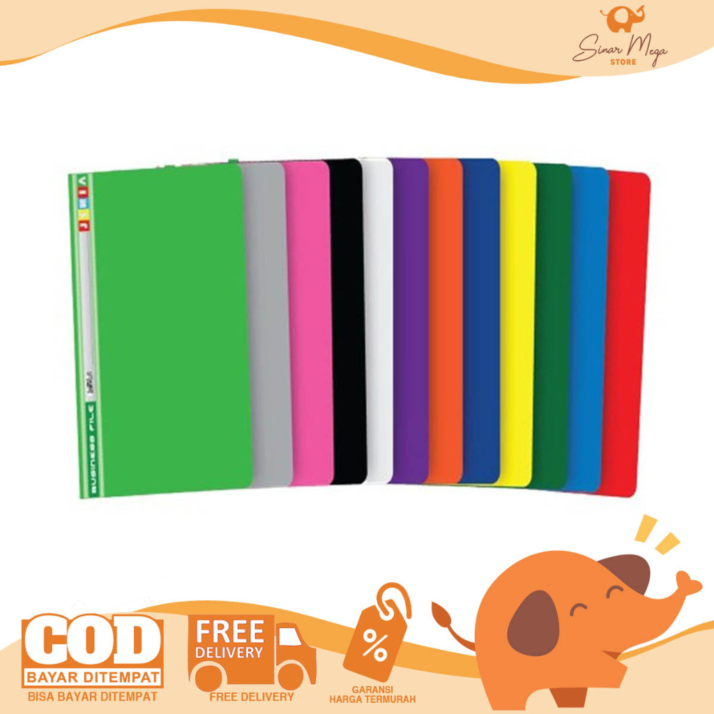 Jual PER PAK ISI 12 Jenia Business File F4 Folio FC / Map Snelhecter ...