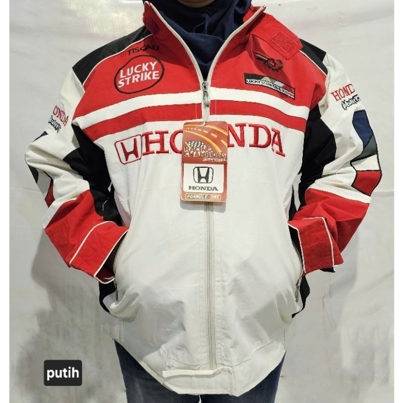 Jual jaket pria motor honda racer racing touring outdoor keren | Shopee ...