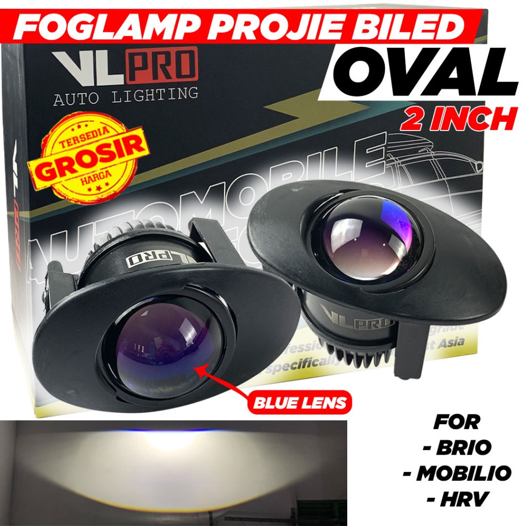 Jual Foglamp Projie BILED Oval Blue lens VLPRO 35W 2 Inch 1 atau 3 ...