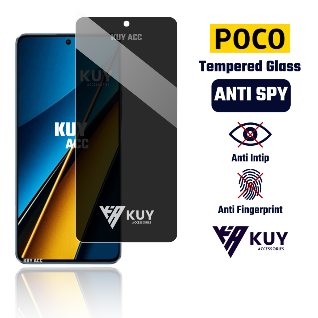 Jual KUY - Tempered Glass Anti Spy Poco C75 C65 X7 Pro X6 5G X6 Pro 5G X5 5G X5 Pro 5G X4 GT X4 ...