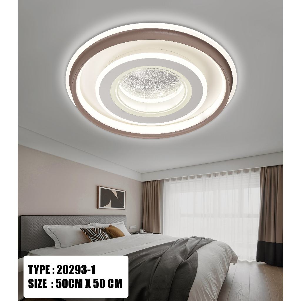 Jual LAMPU PLAFON MINIMALIS MODERN LED 3 WARNA MODEL JLY20293 DIAMETER ...