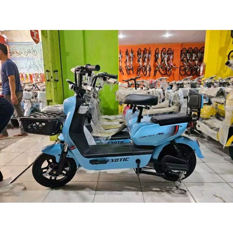 Jual SEPEDA LISTRIK REMAJA DEWASA EXOTIC COOLTECH AK 500WATT 48V 12AH ...