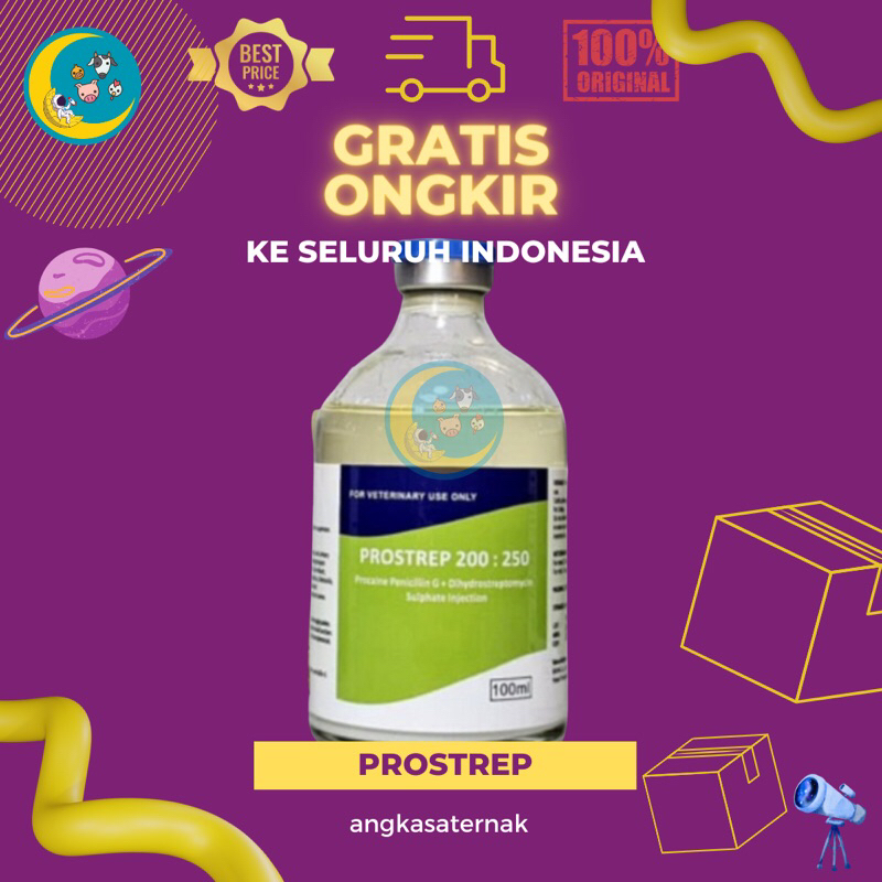 Jual Prostrep - 200 250 @100ml antibiotik mastitis, metritis akut dan ...