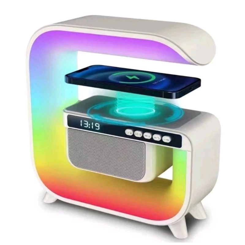 Jual Wireless Charger Jam Digital Speaker G63 Digital Clock Smart Speaker Murottal Qur'an 30 Juz ...