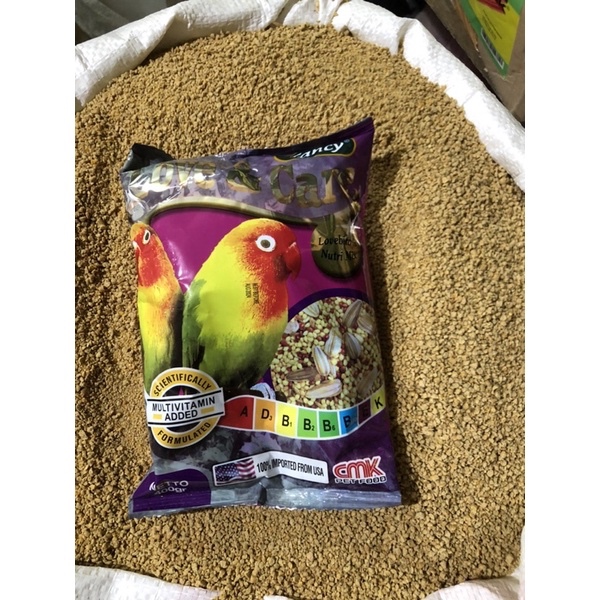 Jual PAKAN BURUNG LOVE BIRD LOVE AND CARE FANCY 400 GR | Shopee Indonesia