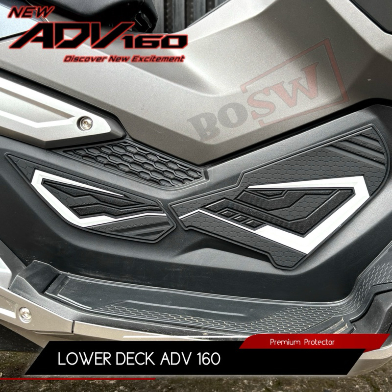 Jual Aksesoris Motor Body Protector Sidedeck Pad Adv 160 Bahan Karet ...