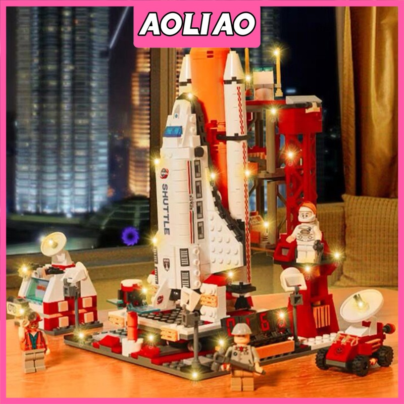 Jual AOLIAO Mini Roket Space Mainan Balok Blok Susun Nano Building ...