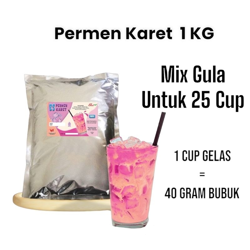 Jual Powder PERMEN KARET - Bubuk Minuman 1 KG - BLAST ( Creamer + Gula ...