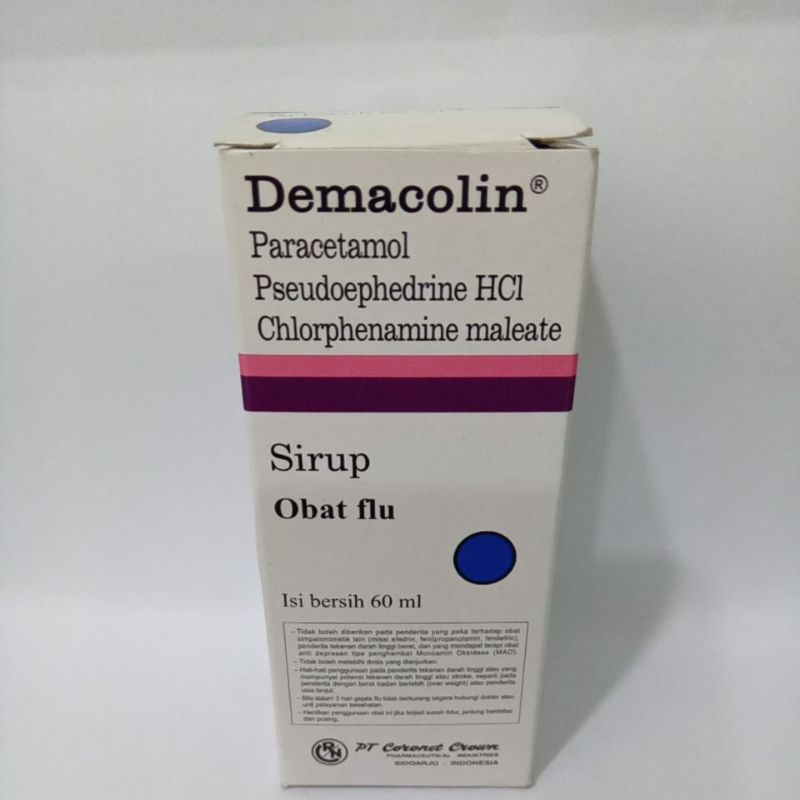 Jual DEMACOLIN SIRUP / OBAT FLU ISI 60 ml | Shopee Indonesia