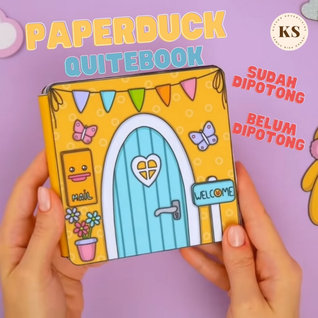 Jual Paper Duck House Mainan Kertas Bebek Viral Edukatif Paper Doll ...