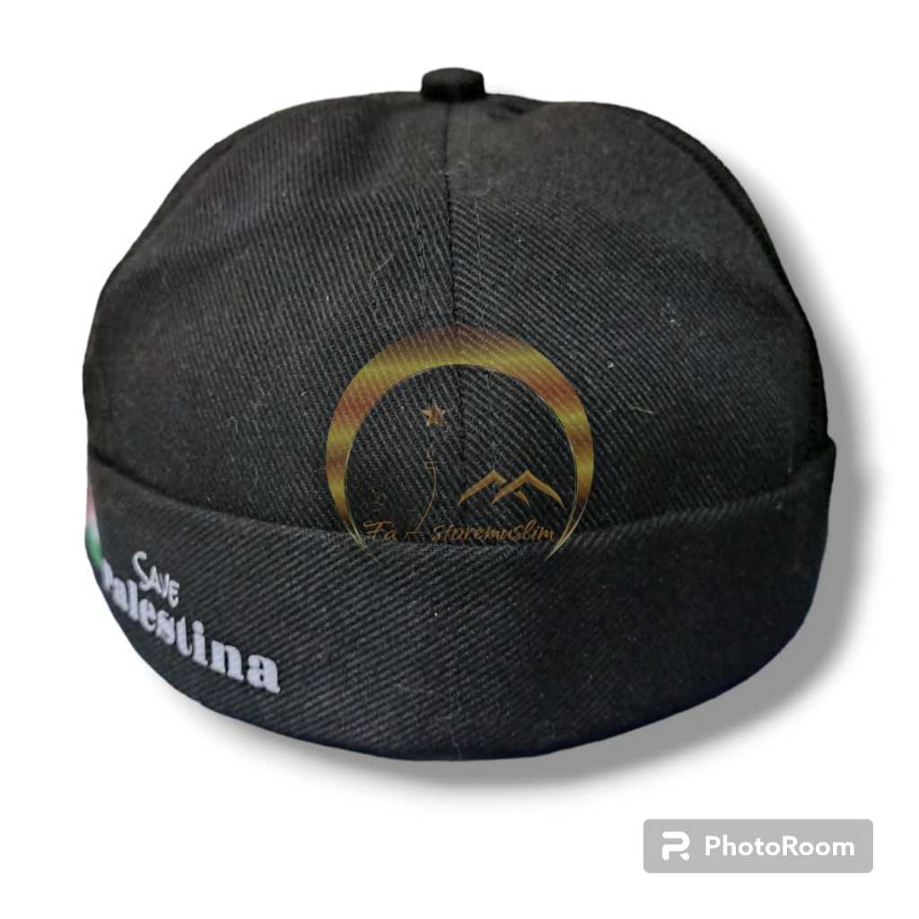 Jual peTOPI CAP MIKIHAT CUSTOM Tulisan Save Palestine2 / Peci UAS Miki ...