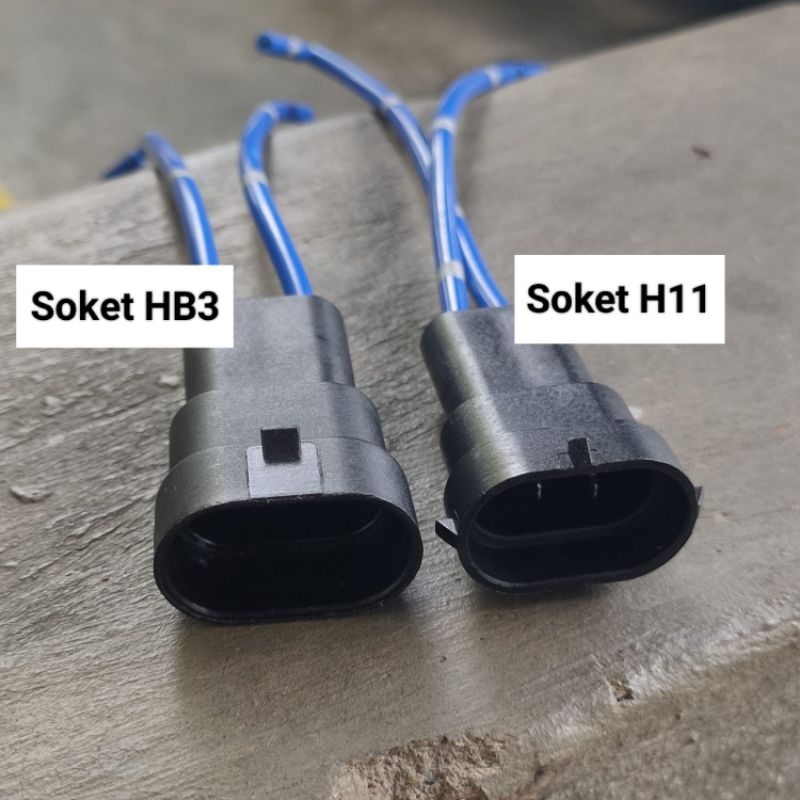 Jual Soket Bohlam H11 HB3 Male Cowok Soket Lampu Kabel Bintik | Shopee ...