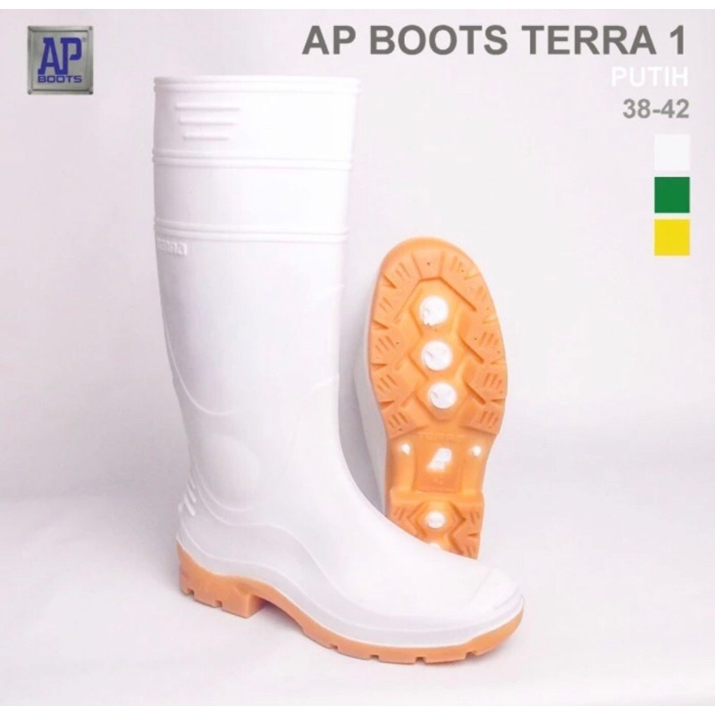 Jual Sepatu boots Putih AP BOOTS | Shopee Indonesia