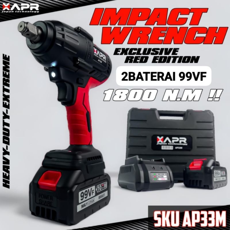 Jual APR Impact Wrench Jumbo 1800nm 99v mesin pembuka baut roda ban ...