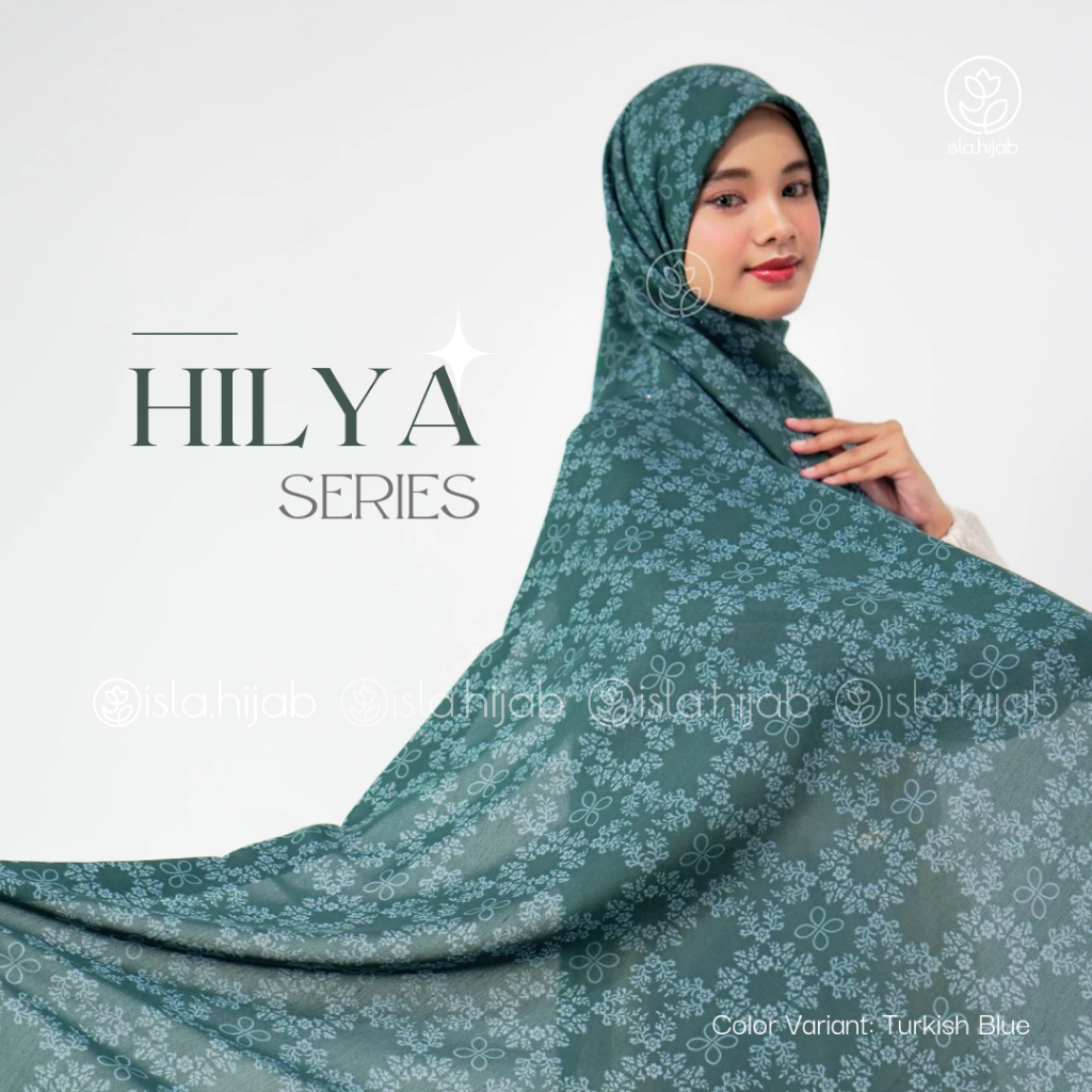 Jual Hilya Series I Hijab Kerudung Khimar Segiempat Square Motif ...