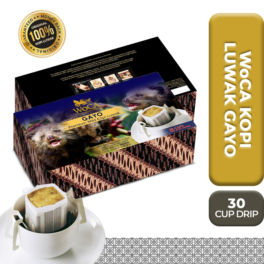 Jual WoCA Kopi Luwak Gayo 30 SD | Shopee Indonesia