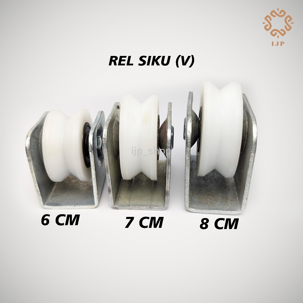 Jual Roda Nylon Pintu Pagar Rel Bulat dan Siku U dan V Roda Nilon Pagar ...