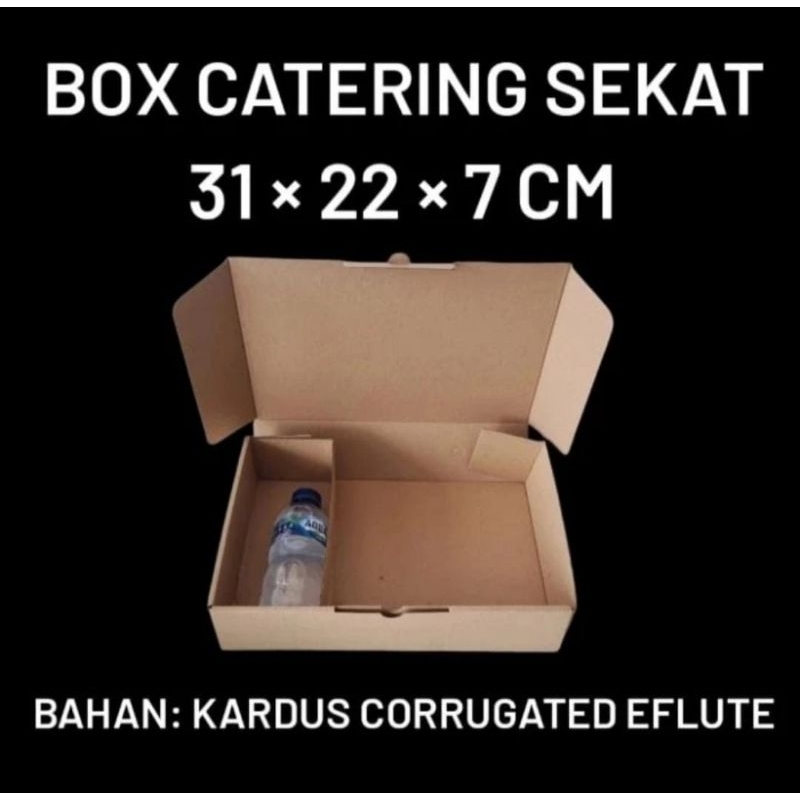 Jual (MIN ORDER 25 PCS) CATERING PREMIUM 31x22x7 / CATERING SEKAT / BOX ...