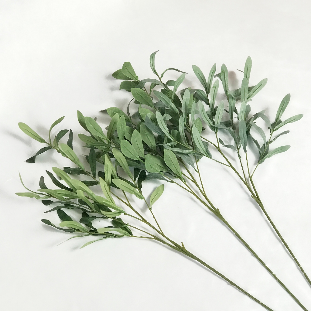 Jual 6 Cabang Bunga Hias Olive Tree Pohon Zaitun Palsu Artificial ...