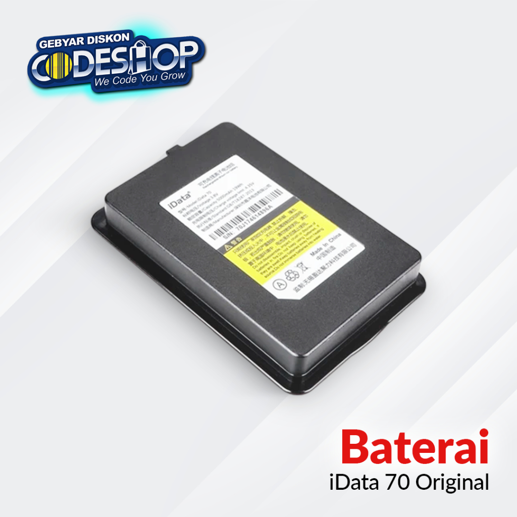 Jual Battery Sparepart iData 70 Mobile Scanner PDT PDA Baterai Original ...