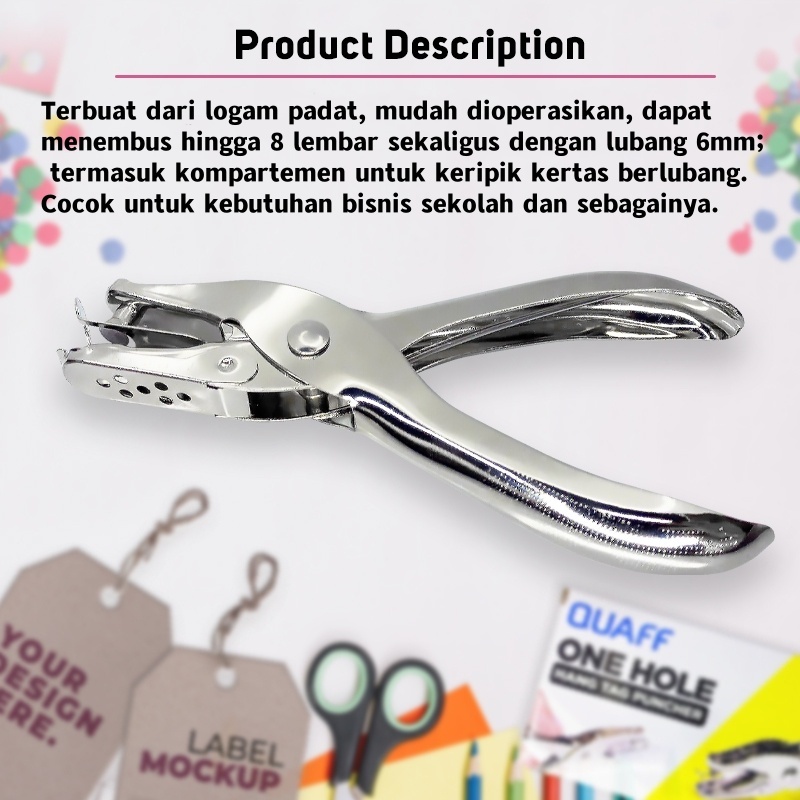 Jual 3 MM PUNCH/PERFORATOR, Etona 3MM ONE HOLE PUNCH. Cocok buat hang ...