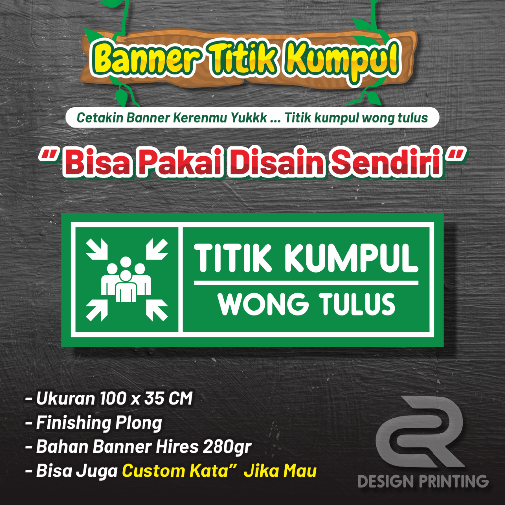Jual Banner titik kumpul wong tulus // Titik kumpul wong tulus | Shopee ...