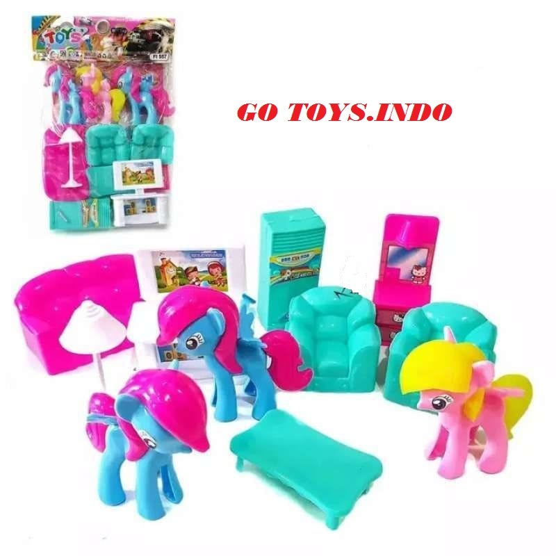 Jual Mainan Kuda Poni / Little Pony Unicron Mainan Anak Perempusn Set ...