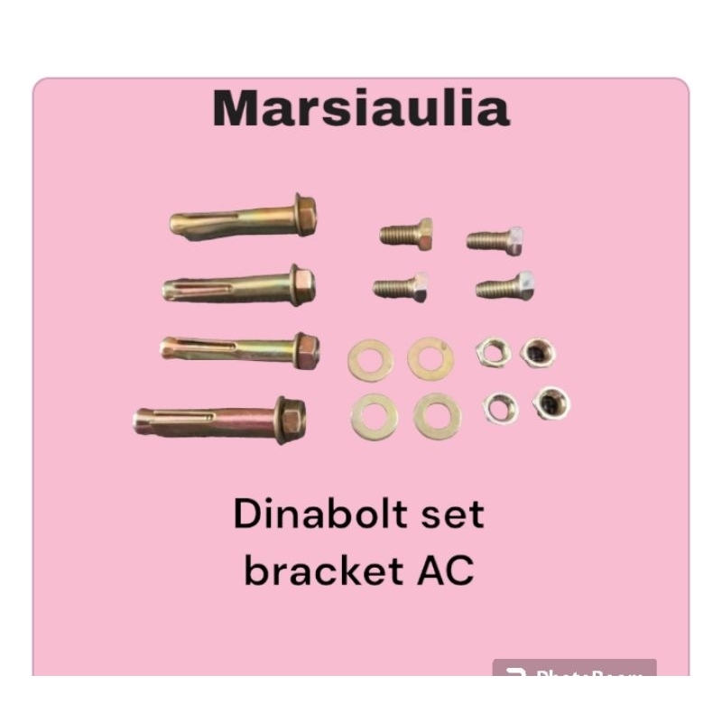 Jual Paket dinabolt set AC dinabol baut mur ring pas utk pasang breket ...