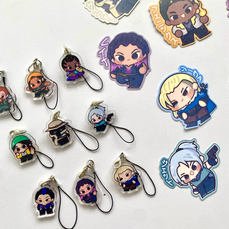 Jual nekopawprints: valorant sticker and phone strap — stiker ...