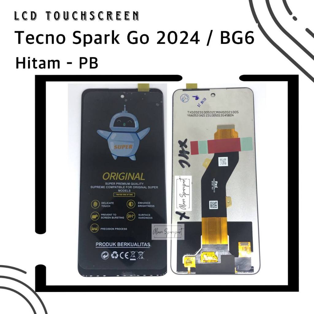 Jual LCD TOUCHSCREEN TECNO SPARK GO 2024 / BG6 FULLSET | Shopee Indonesia