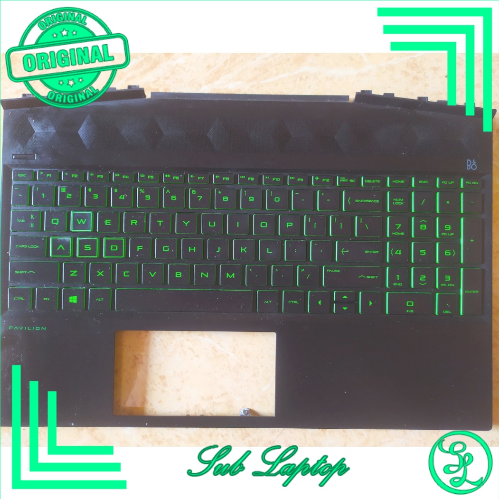 Jual ART F68Y Tuts Keyboard Laptop HP Pavilion Gaming 15 Green Tombol ...