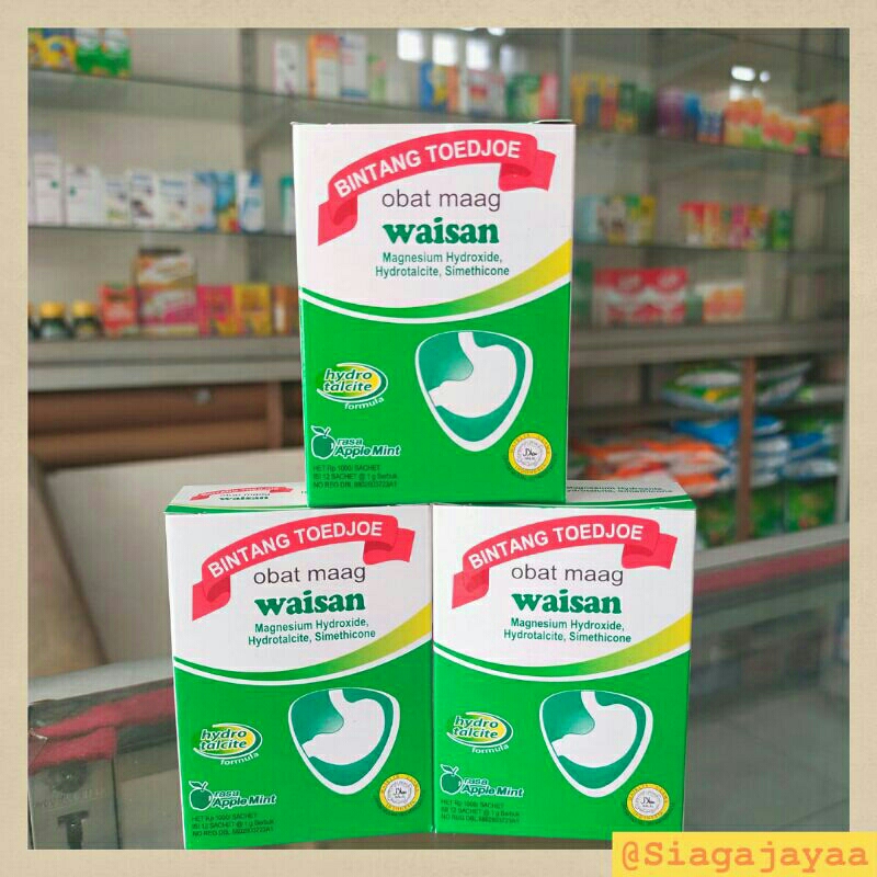 Jual Bintang Toedjoe Obat Maag Waisan isi 12 Sachet | Shopee Indonesia