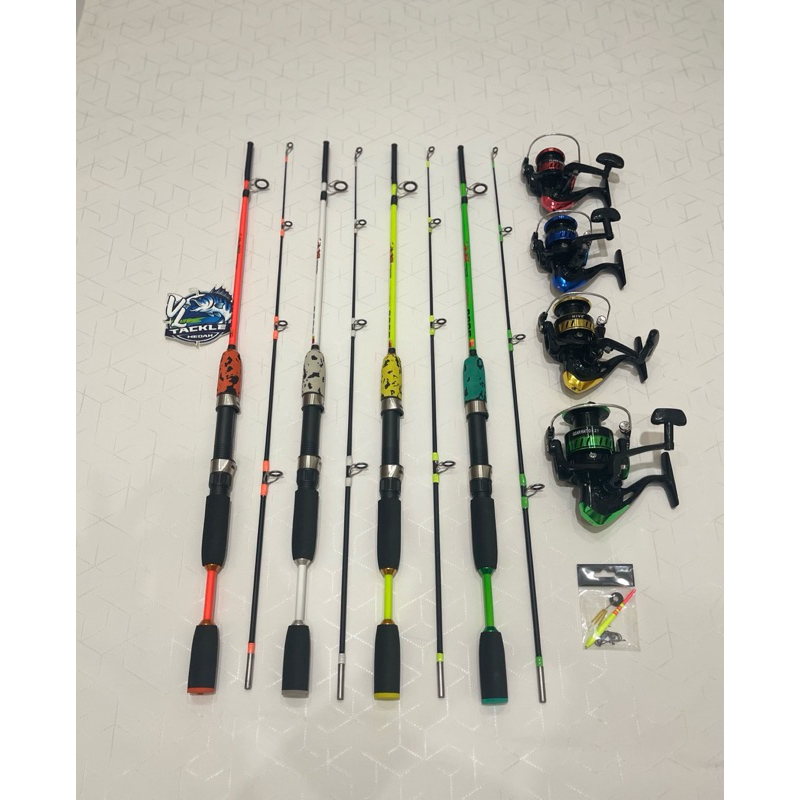 Jual 1 Set Joran Pancing Laut JS + Bonus / Max Drag 15KG | Shopee Indonesia