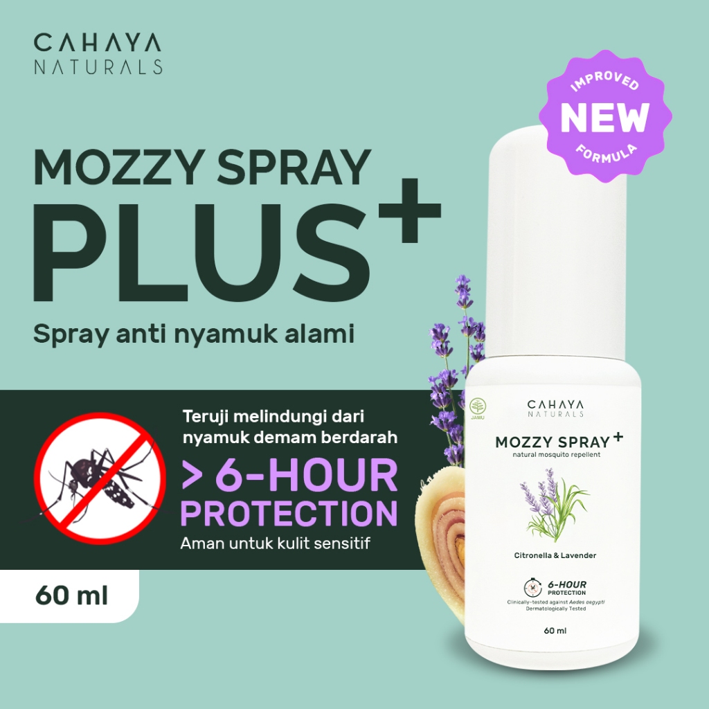 Jual Mozzy Spray + (Natural Mosquito Repellent) | Shopee Indonesia