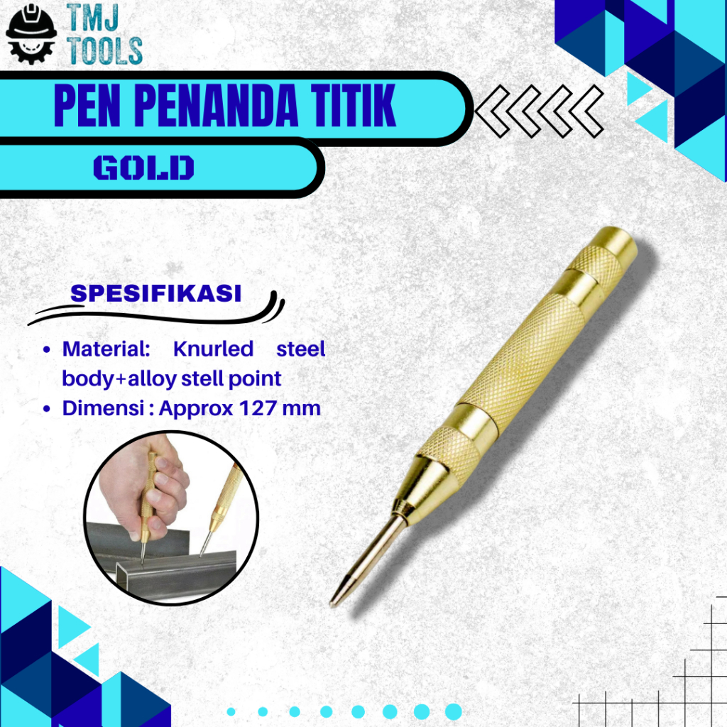 Jual Penitik Lubang Pen Penanda Titik Bor Otomatis Mata Bor Automatic ...